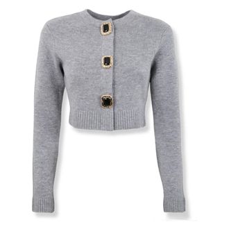 Self Portrait Damen, Strickwaren, Grau, LGr&ouml;&szlig;e