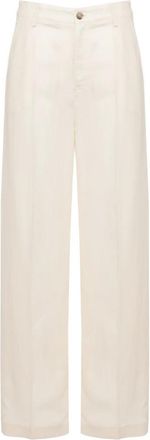 Woolrich Femme, Jeans, Beige, Taille: W27 Pantalon en m&eacute;lange de lin
