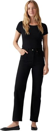 Levi's Damen Ribcage Straight Ankle Jeans,Black Heart,34W / 29L