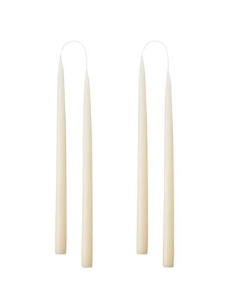 Kunstindustrien Stabkerzen, Hergestellt in D&auml;nemark, 42 Farben verf&uuml;gbar, Tafelkerzen, Durchgef&auml;rbte Kerzen lange Brenndauer von 15 Stunden, Kerzen Set Geschenk, 4 St