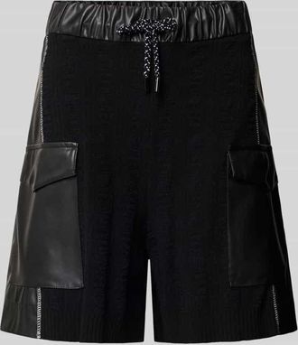Marc Cain Wide Leg High Waist Bermuda aus Viskose-Mix Modell WILLMAR