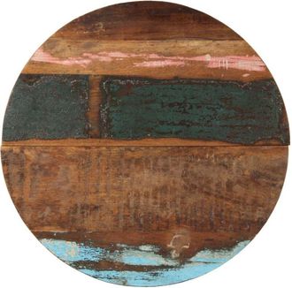 vidaXL Table Rotondo en haut en bois massif multicolore diverses dimensions Taille : 70 cm 25-27 mm