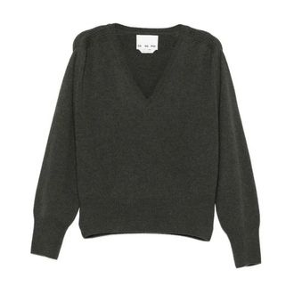SA SU PHI V-Ausschnitt Pullover - - Knitwear - Damen - Gr&uuml;n - 2XL
