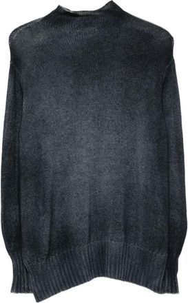 Avant Toi Cashmere Mock Neck Sweater - Charcoal