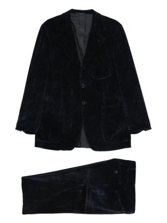 Romeo Gigli costume boutonn&eacute; (ann&eacute;es 1990) - Bleu