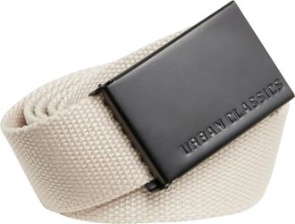 Urban Classics Unisex Canvas Belt sand/black, one size