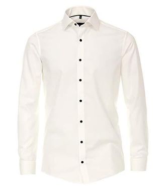 Venti 001980 Chemise en popeline pour homme Coupe moderne - Jaune - taille col: 41