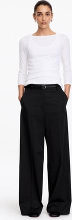 Arket Chinohose Mit Hohem Bund -Schwarz
