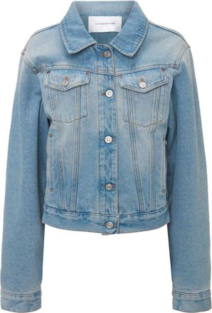 Victoria Beckham Gefütterte Jeansjacke - Blau