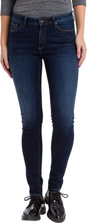 Cross Jeans Damen Jeans Alan - Skinny Fit - Blau - Deep Blue Used W25-W34 Stretch Baumwolle, Gr&ouml;&szlig;e:33W / 32L, Farbvariante:Deep Blue Useed 171