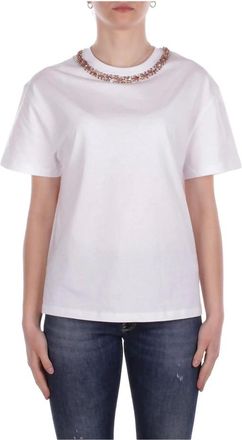 John Richmond Femme, Tops, Blanc, Taille: 44 FR T-shirt Logo