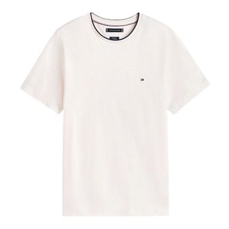 Tommy Hilfiger T-shirt Modal avec bordure logo - Homme - Tops - Blanc - Taille: XS