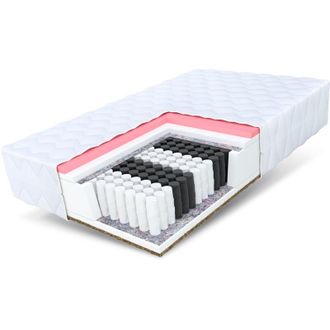 FDM Matratze 160x200 Taschenfederkern Visco Memory Kokos 7 Zonen kari max 27cm H3 H4 Bett