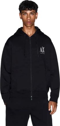 A|X Armani Exchange Homme, Sweatshirts et sweats &agrave; capuche, Noir, Taille: M Signature Sweat