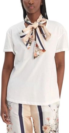 Liu Jo Femme, Tops, Beige, Taille: 38 FR T-shirt &agrave;