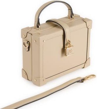 Karl Lagerfeld Sac &agrave; main forme coffre en cuir