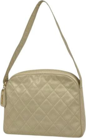 Chanel Sac bandouli&egrave;re Matelass&eacute; Pre-owned - Femme - Pre-owned - Beige - Taille: ONE Size