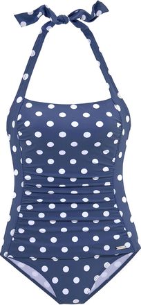 Lascana Damen Badeanzug in Neckholder-Form, Punkte