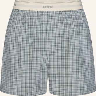 SKIMS Skims Web-Boxershorts Cotton Poplin blau