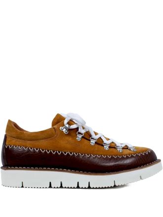 Fracap bottines en cuir à lacets - Marron