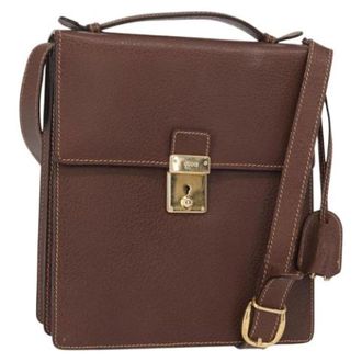 Gucci Sac &agrave; main en cuir Pre-owned - Femme - Pre-owned - Brun - Taille: ONE Size