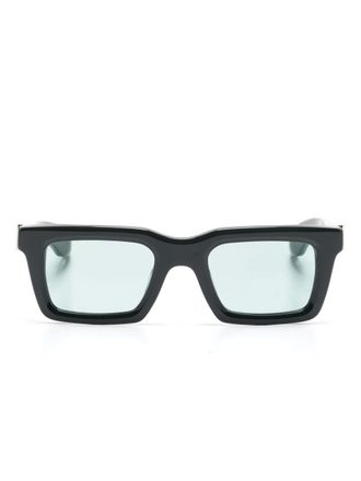 Alexander McQueen Eyewear lunettes de soleil &agrave; monture rectangulaire - Vert