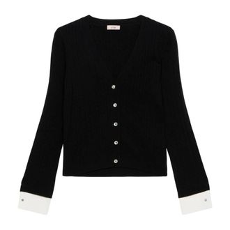 Oltre Damen, Strickwaren, Schwarzk, XLGröße