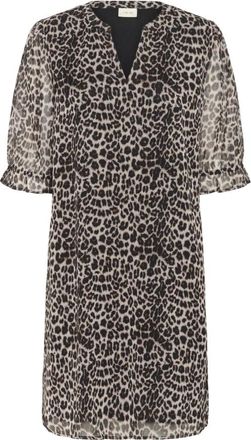 Cream Femme, Robes, Brun, Taille: 38 FR Robe courte à imprimé animalier