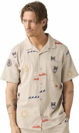 Knowledge Cotton Apparel Embroidery M - Kurzarmhemd - Herren