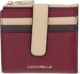 Coccinelle Gestreiftes Portemonnaie - Rot