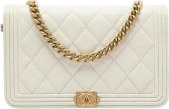 Chanel Pre-owned Wallet on Chain - Femme - Pre-owned - Blanc - Taille: ONE Size
