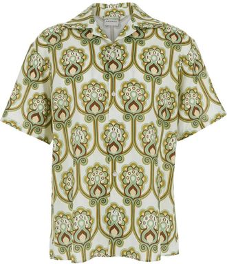Dr&ocirc;le de Monsieur Homme, Chemises, Multicolore, Taille: S Chemise Lin Tapisserie Florale