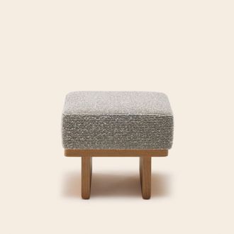 Madura Tabouret Anca Pietro Ivoire et noir - BLANC
