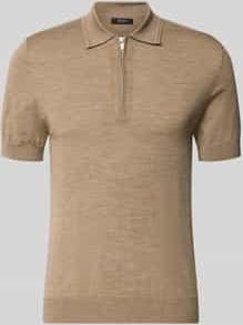 Matinique Slim Fit Poloshirt aus reiner Wolle