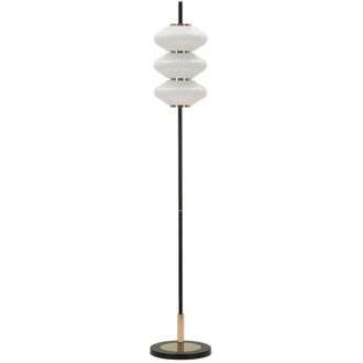 Mauro Ferretti Lampadaire en m&eacute;tal et verre 30 x 168 cm Vintage