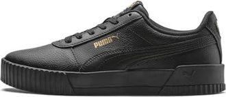 Puma Women Carina L Baskets, Puma Black Puma Team Gold, 40.5 EU