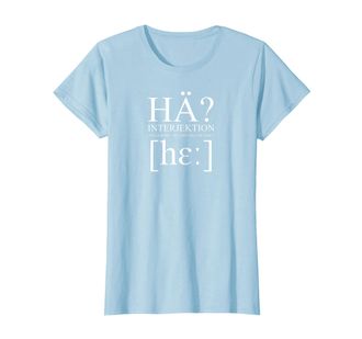 H&Auml;? T-Shirt, Schwarz, Unisex, Kurzarm, S, EU 38/40, Klassisch, Buchstabenmuster