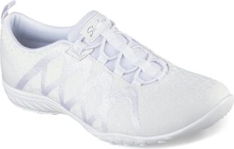 Skechers Modern Comfort Breathe Easy-Infi Knity Damen-Sneaker, Weiss/opulenter Garten, 37.5 EU