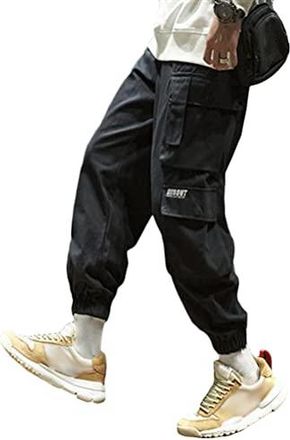 ORANDESIGNE Homme Pantalon Casual Cargo Chino, Sport Jogging Pantalon Slim Fit De Homme Pantalon Jogging Bas De Survêtement Sweat Pants Running Casual Pants Trous