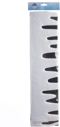 Kaemingk Eiszapfen Girlande Filz 15cm x 1,8m - Schneevlies Winterdeko Eiszapfengirlande - winterliche Schnee Deko Weihnachten - Geburtstagsdeko Kindergeburtsta