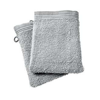 Univers D&eacute;cor Lot de 2 Gants de Toilette &eacute;ponge Spa 15 x 21 cm / 400 GR/m&sup2; (Perle, Lot de 2 Gants de Toilette Spa 15 x 21 cm)