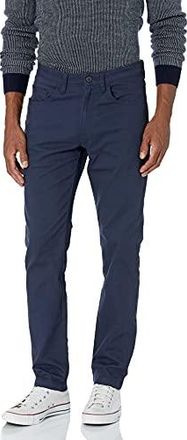 Amazon Essentials Pantalon Chino Stretch Confortable à 5 Poches Coupe Ajustée (Déjà Goodthreads) Homme, Bleu Marine, 38W / 34L