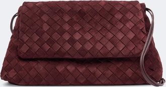 Bottega Veneta Schultertasche Giorno aus Veloursleder