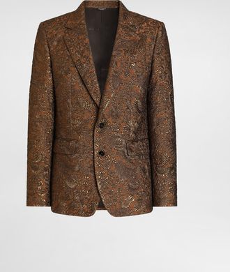Dolce & Gabbana Sicilia Light Single-breasted Brocade Jacket - Mann Anz&uuml;ge Und Blazer 46