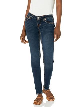 True Religion Womens Stella Low Rise Skinny Fit Jean, Indigo Upgrade, 34