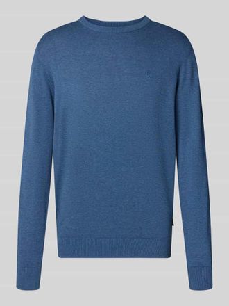 Bugatti Relaxed Fit Strickpullover aus reiner Baumwolle