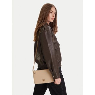 Pinko Handtasche PINKO Flat Classic AI 25-26 PCPL 100455 A0F1 Beige