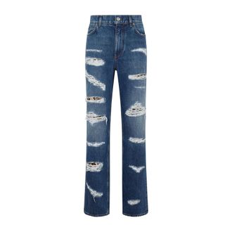 Dolce & Gabbana Femme, Jeans, Bleu, Taille: 36 FR Jeans en coton bleu