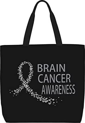 Generic Sac Fourre-Tout Sensibilisation Au Cancer Du Cerveau Sac &Agrave; Provisions De Grande Capacit&eacute; Lavables Sacs &Agrave; Main, Pour Shopping, &Eacute;cole, Voyage, Femmes