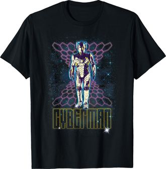 Doctor Who 80er Jahre Cyberman Retro Futuristischer Cyber Sci-Fi Fan T-Shirt